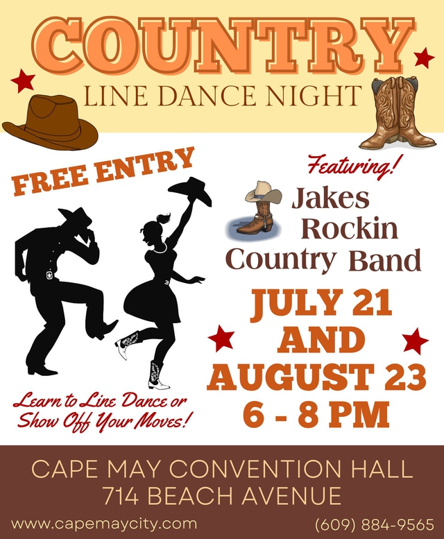Official Website for the City of Cape May NJ - Country Line Dance Night