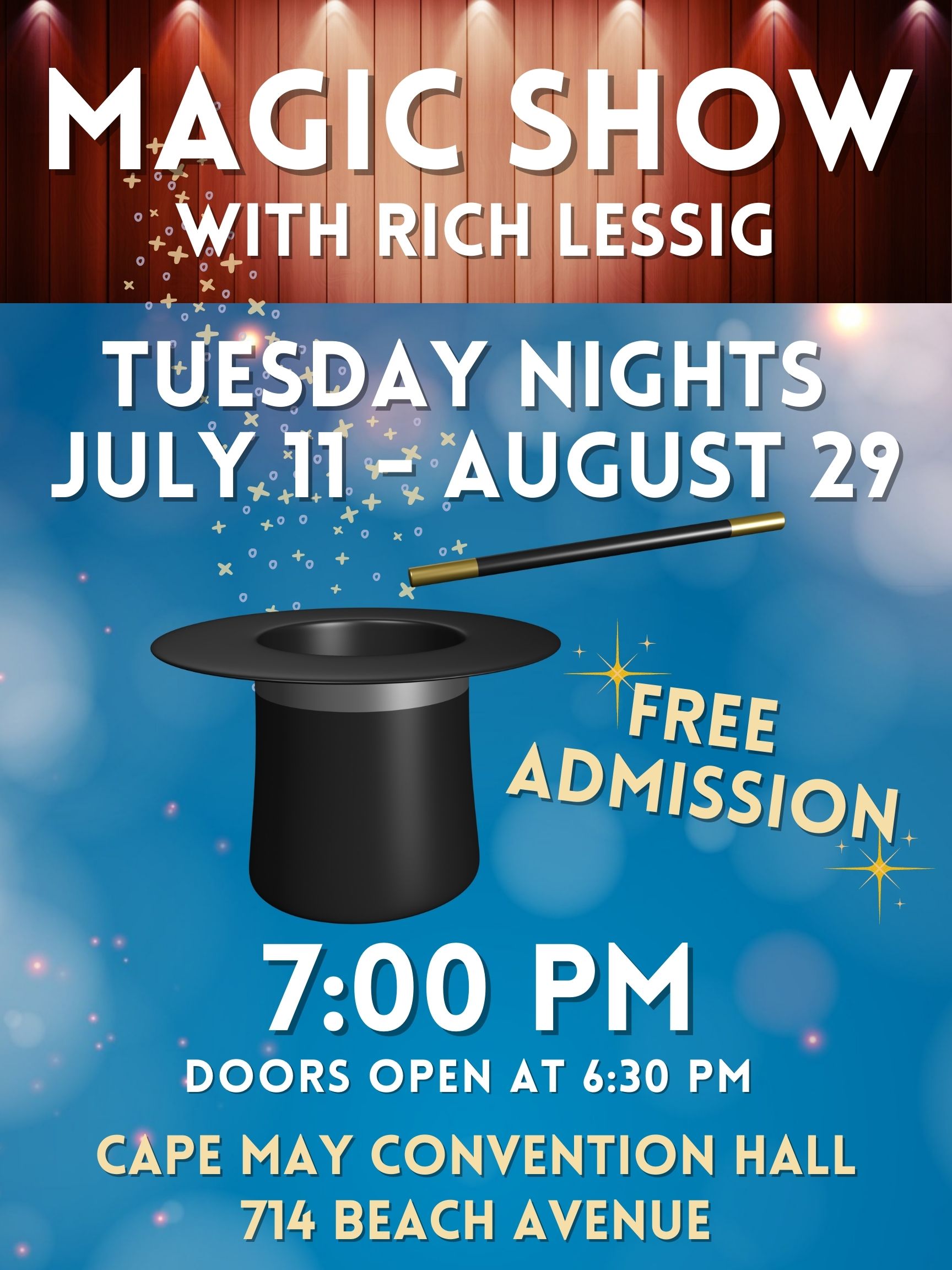 Official Website for the City of Cape May, NJ - Free Magic Show with ...